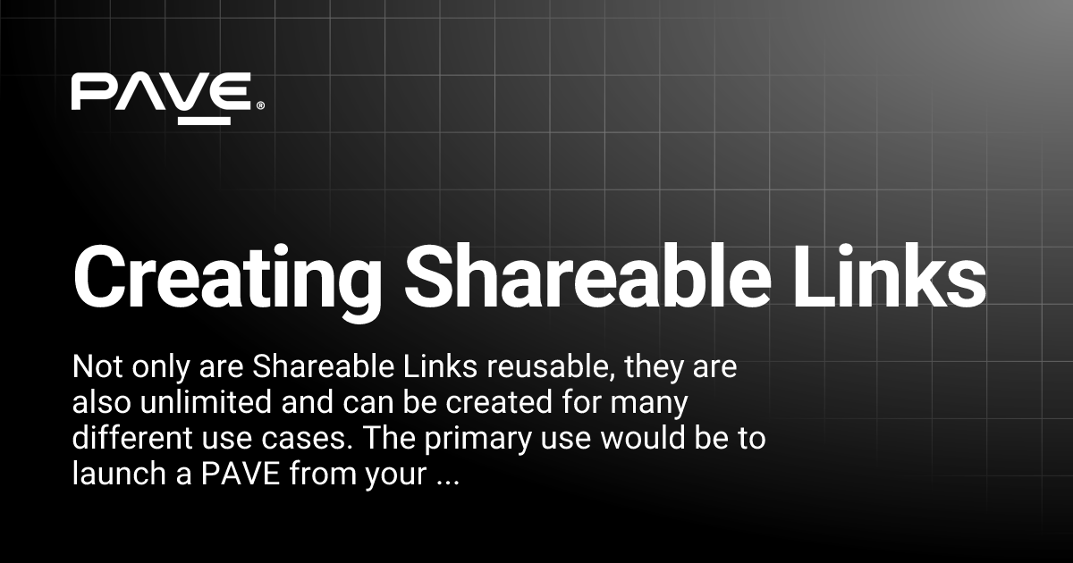 Creating Shareable Links | PAVE Inspect for Dealers